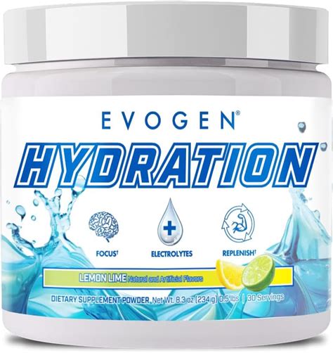Evogen Hydration Full Spectrum Electrolytes Powder Sugar Free Electrolyte Powder