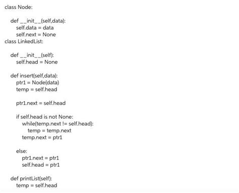 Solved Class Node Def Initself Data Self Data