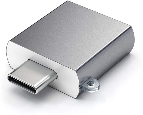 Satechi Type-C na Type-A USB adapter - Sivi