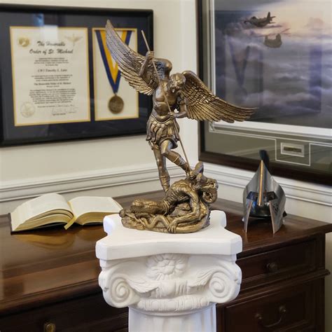 Saint Michael Statue For Military And First Responders Catholic Ts