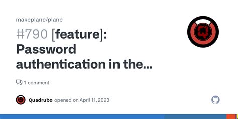Feature Password Authentication In The Cloud Version · Issue 790