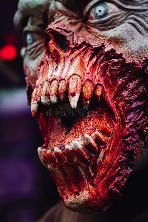 Frightening Mask Stock Image Image Of Fearsome Evil 205270087