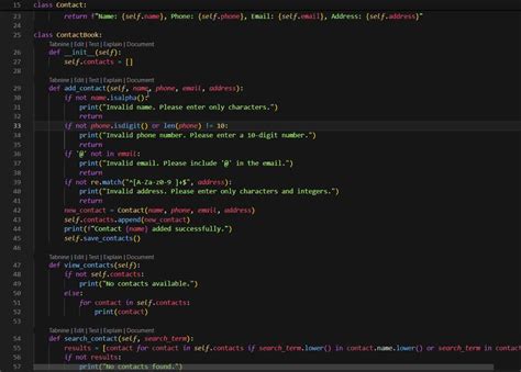 Pythonprogramming Codsoft Contactbook Internshipjourney