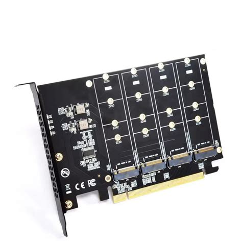 การดแปลง 4 x M 2 NVMe to PCIe x16 เมนบอรดตองรองรบ PCIe bifurcation Shopee Thailand