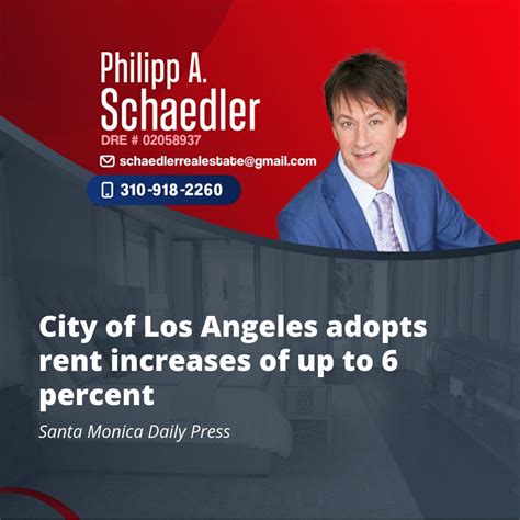 Philipp A Schaedler On Linkedin City Of Los Angeles Adopts Rent Increases Of Up To 6 Percent