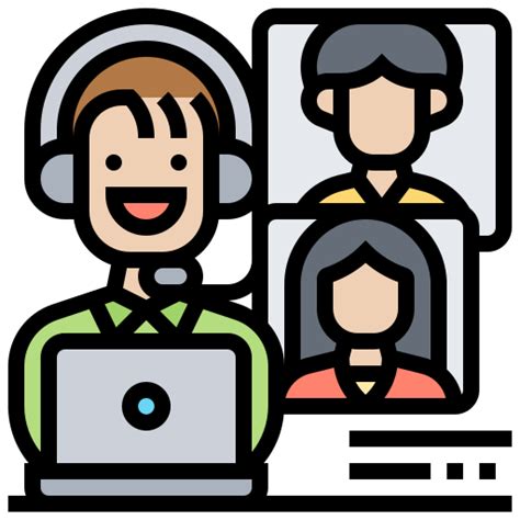 Call Center Agent Meticulous Lineal Color Icon