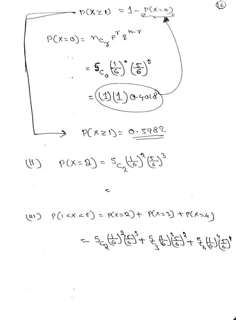 Binomial Distribution Hand Written Notes In  Format