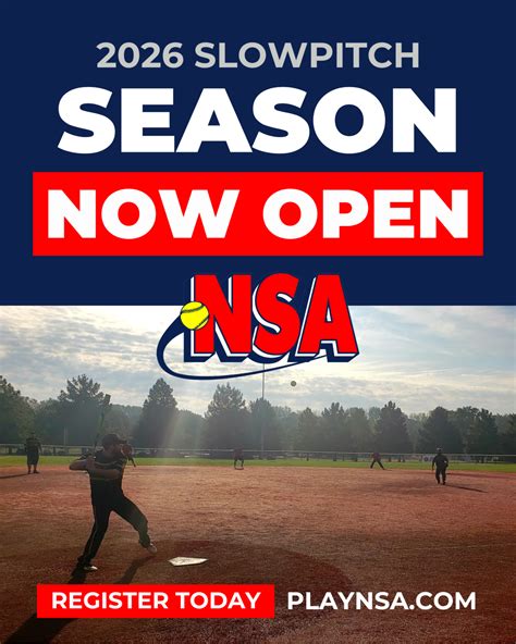 2026 Slowpitch Season Is Now Open National Softball Association