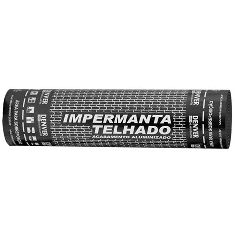 Manta Asfáltica Aluminío 1mx10m Impermanta Telhado 4mm Tipo Ii Poliester