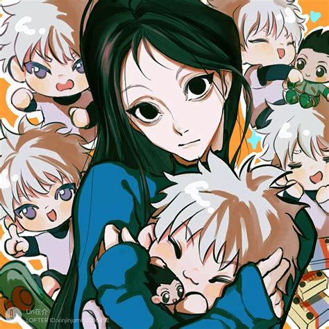 全职猎人 伊路米 奇犽 玩偶 抱 黑长直