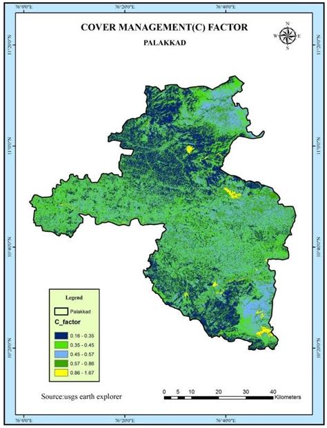 D Map Of Vegetation Cover Management C Factor Download Scientific