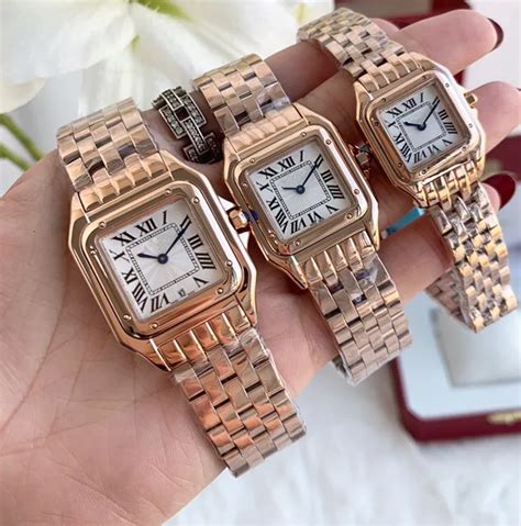 Новые часы Santos с датой японские кварцевые наручные часы Panthere часы для женщин и мужчин