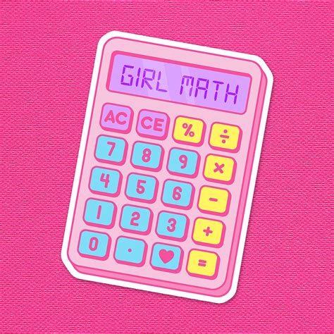Big Girl Math Sticker Candy Doll Club
