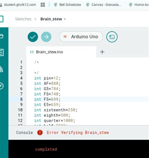 error when trying to verify cloud editor arduino forum