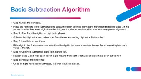 Computer Arithmetic Algorithm Arithmeticpptx
