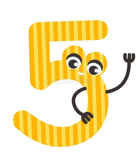 Cartoon Figure Five Stock Vector Illustration Of Character 271173013