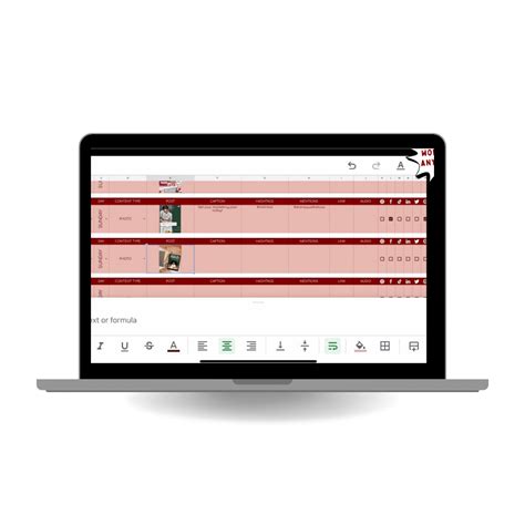 Content Planner Spreadsheet