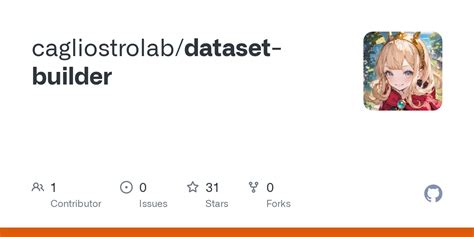 GitHub Cagliostrolab Dataset Builder
