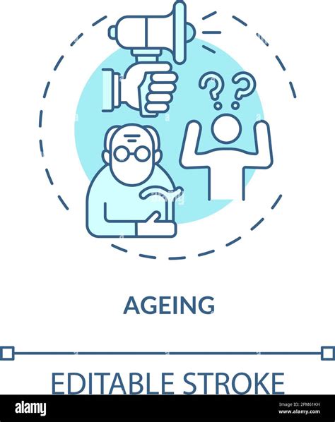 Ageing Concept Icon Stock Vector Image And Art Alamy