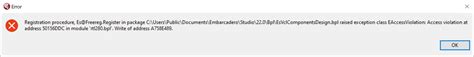 Won T Install Delphi Issue Errorcalc FreeEsVclComponents GitHub