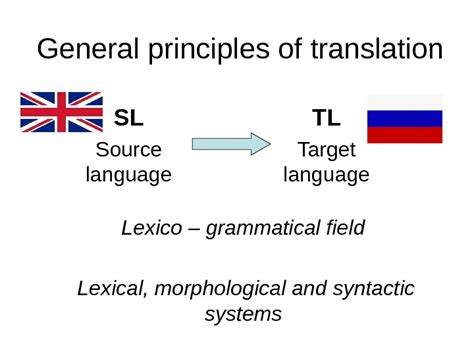 general principles of translation sl source language tl