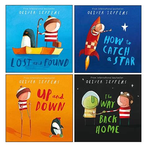Oliver Jeffers 4 Books Collection Set Up And Down How To Catch A Star