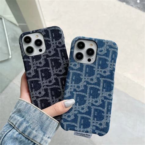 Dior Iphone Case Denim Fabric Design For Iphone