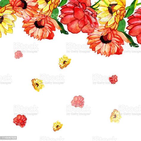 기념일 생일 결혼식 및 다른 축 하를 위한 수채화 꽃 프레임 다목적 배경 결혼식에 대한 스톡 벡터 아트 및 기타 이미지 결혼식 기념일 꽃 식물 Istock