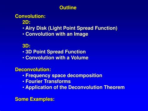 Ppt Introduction To Deconvolution Image Processing Powerpoint