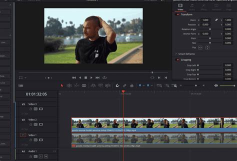 text behind person or moving objects davinci resolve 3 methods