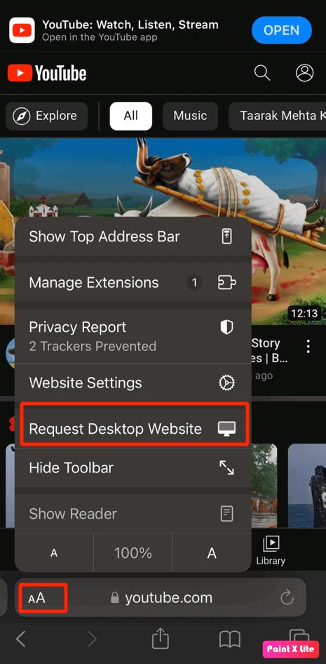 How To Access Youtube Desktop Version On Iphone Techcult