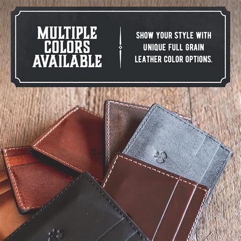 Mens Slim Wallet Made In Usa Minimalist Front Pocket