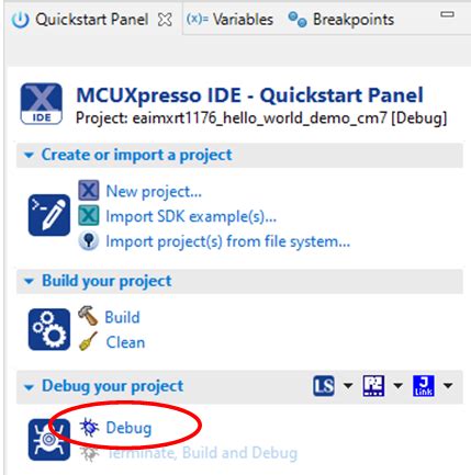 NXP MCUXpresso IDE Embedded Artists Developer Site