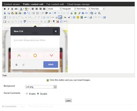 코스모스팜 페이스북 HTML 에디터 HTML Editor for iframe tabs