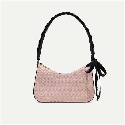 Rothys The Mini Shoulder Bag In Pink In Ballerina Bow Modesens