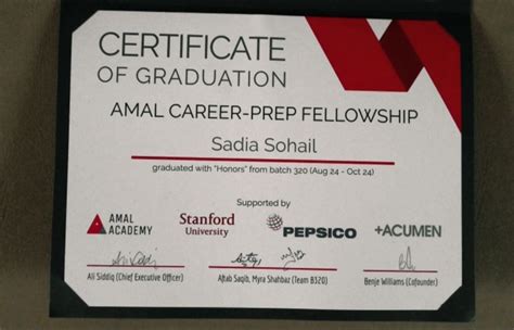 Thrilled To Share That I Have Graduated With Honors From Amal Academy Marking An Incredible
