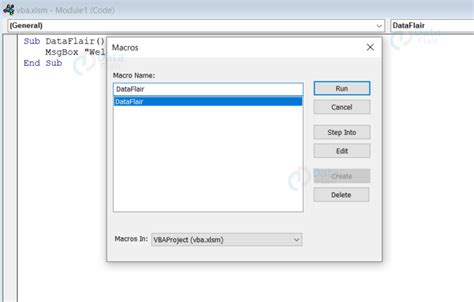 Vba In Excel How To Create Visual Basic For Applications Dataflair