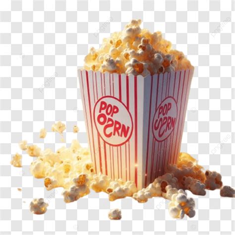 Popcorn Tub Isolated On White Background Tub Isolated On White