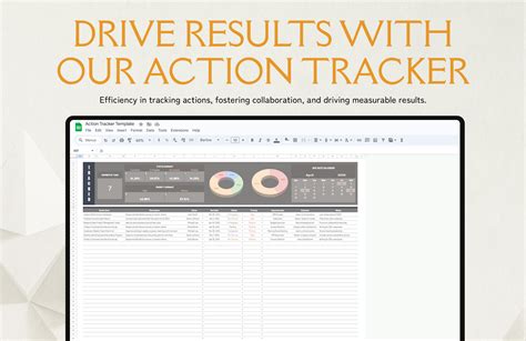 Action Tracker Template in Excel, Google Sheets - Download | Template.net