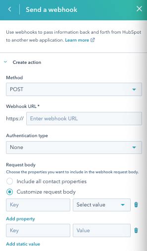 Use Webhooks With Hubspot Workflows