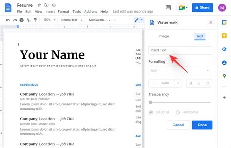 How To Add Text Watermark In Google Docs Use Confidential Draft Or Any Other Text As Watermark