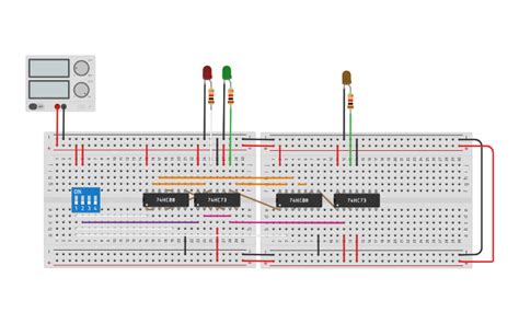 circuit design 3 bit asynchronous up down counter tinkercad