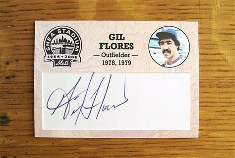 The Amazing Shea Stadium Autograph Project 237 Gil Flores