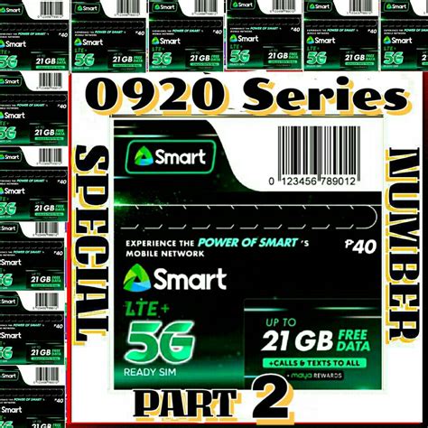 Smart Sim Card 5g 0920 Choose Number Special Part 2 Brand New And Sealed Lazada Ph