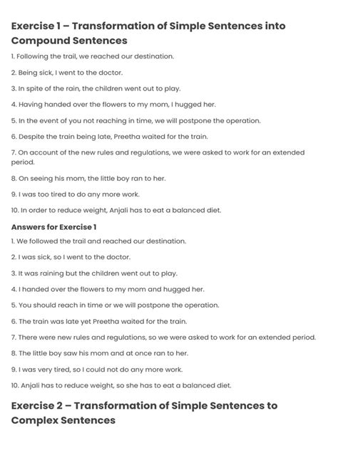 Exercise 1 For Simple Complex Pdf