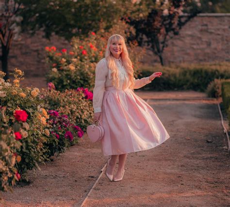 Light Pink Skirt Outfit For The Girly Girl Lizzie In Lace