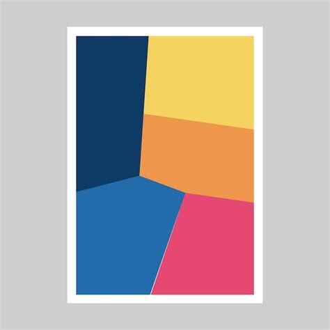 Premium Vector Abstract Poster Colorful Geometric Shapes