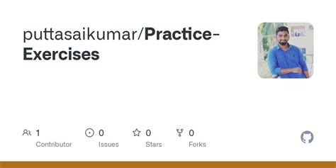 Github Puttasaikumar Practice Exercises