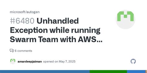 Unhandled Exception While Running Swarm Team With Aws Bedrock Nova Models Using Semantic Kernel