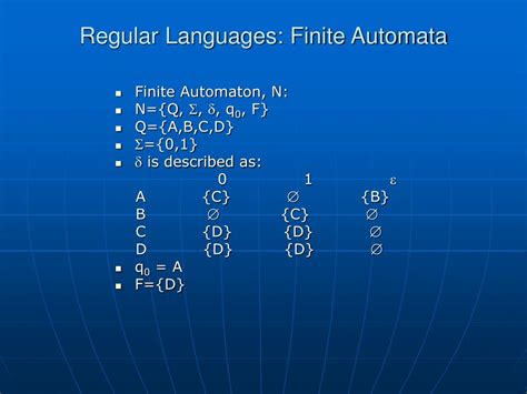 Ppt Cs490 Presentation Automata And Language Theory Powerpoint Presentation Id355826